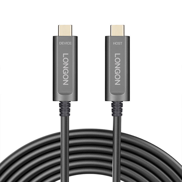 LONGON USB 3.1 Type C Active Optical Fiber Cable Lightspeed Compatible ...
